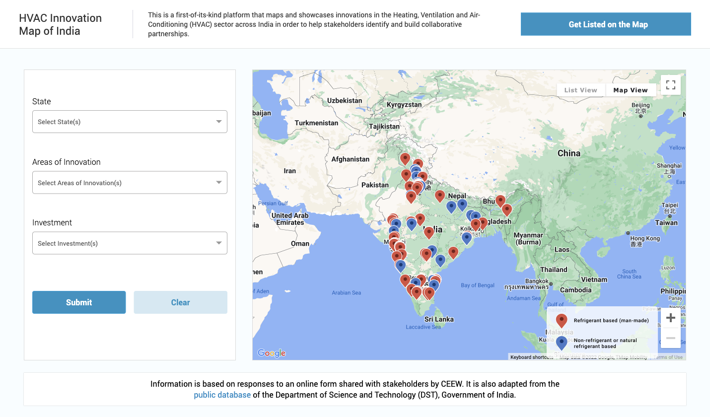 HVAC Innovation Map of India | CEEW