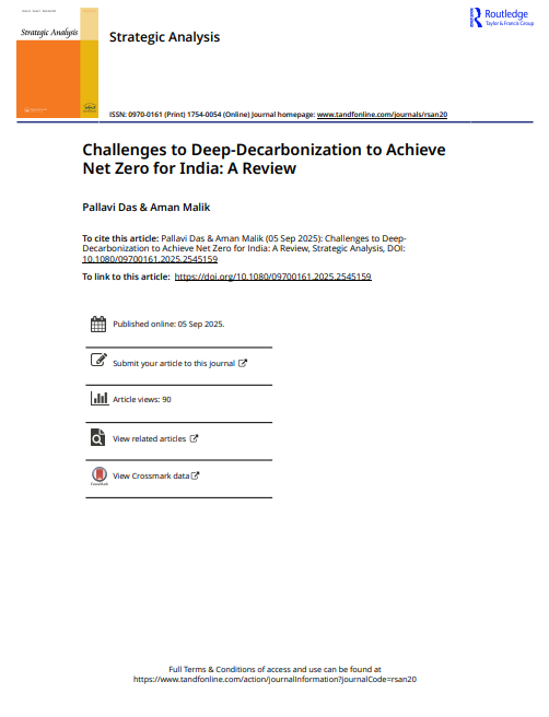 Challenges to Deep-Decarbonization to Achieve Net Zero for India: A ...