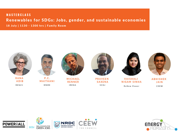 Masterclass Renewables for SDGs: Jobs, gender, and sustainable economies | CEEW