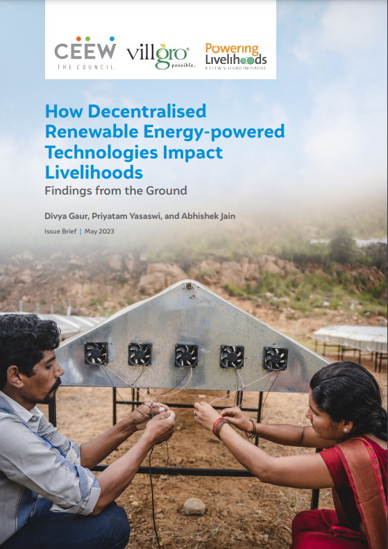 How Decentralised Renewable Energy-Powered Technologies Impact Livelihoods | CEEW