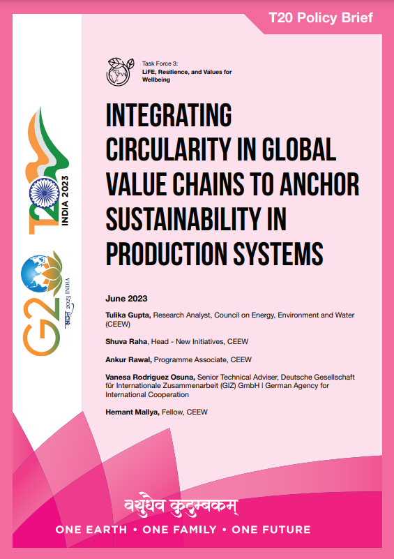 Integrating Circularity in Global Value Chains for Sustainable Production | G20
